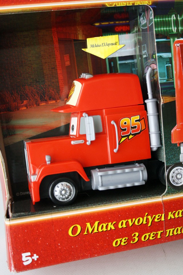 DISNEY CARS MEGA MACK PLAYTOWN SUPERCHARGED HUGE PLAYSET MCQUEEN BESSIE ...