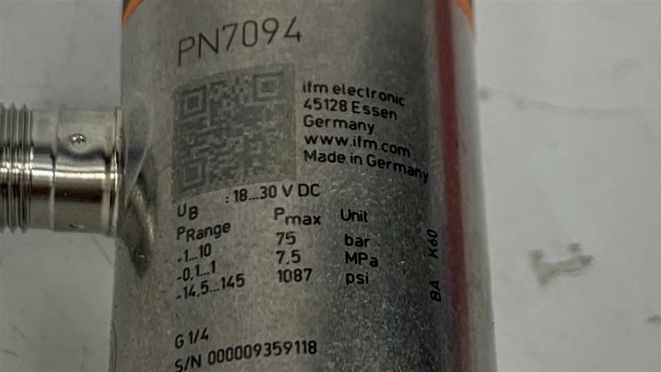 Ifm PN7094 Pressure Switch Pressure Sensor PN 7094 | eBay