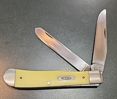 Vintage Case XX Yellow Trapper Knife 3254 | eBay