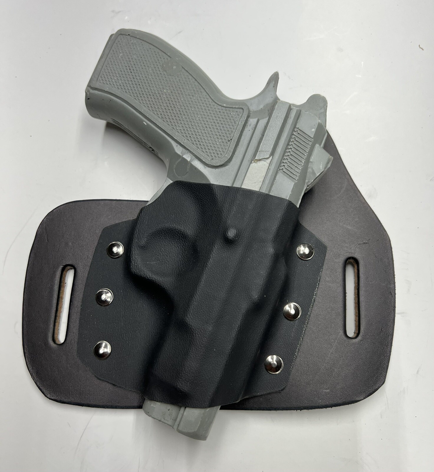 CZ 75 Rami Leather Kydex Hybrid OWB holster by Chief's Holsters | eBay