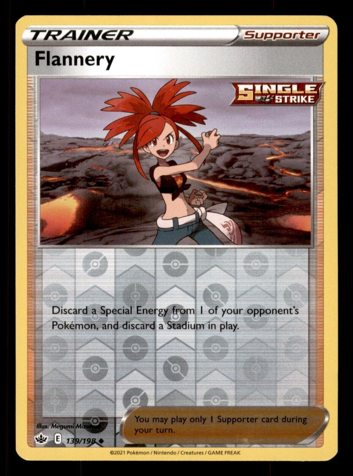 Reverse Holo Flannery Uncommon Chilling Reign Pokemon TCG 139/198 | eBay