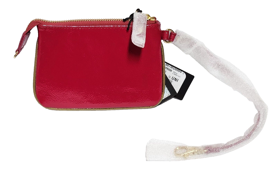 NWT Just Cavalli Fuchsia Pink Patent Leather Wallet Wristlet Gold ...