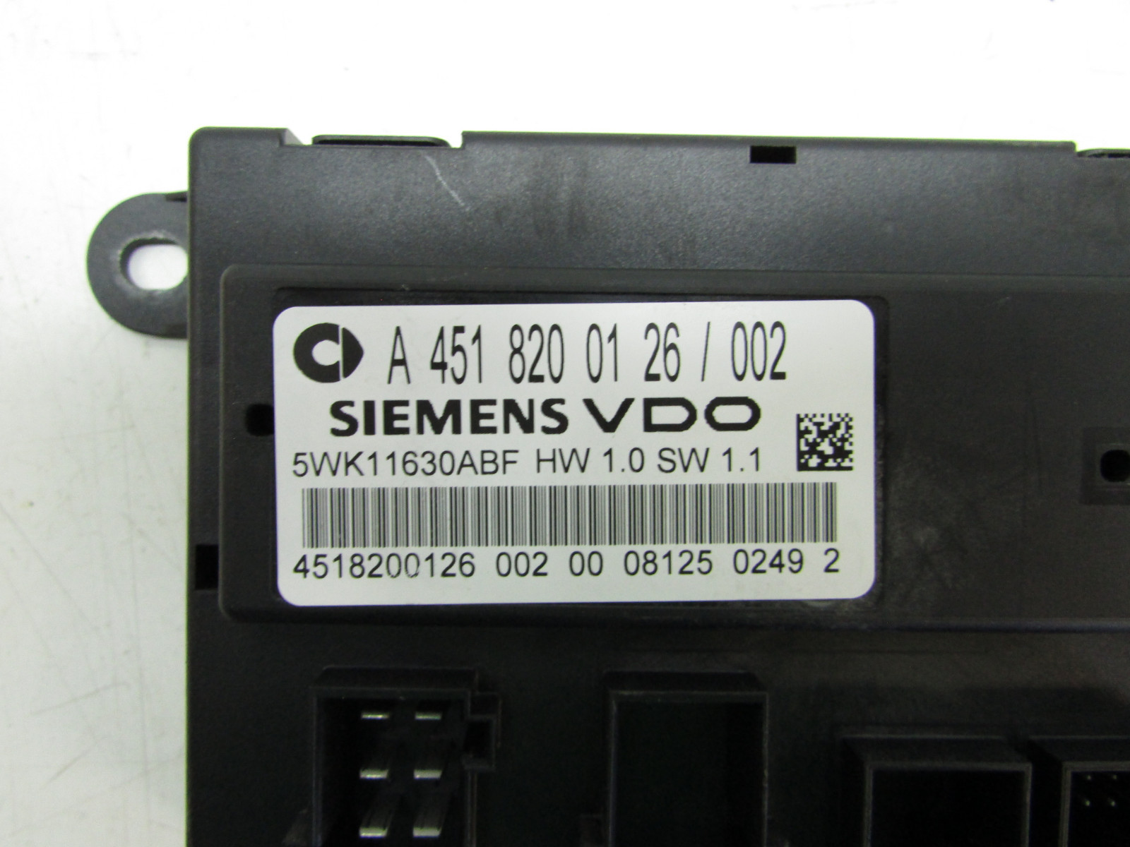 2008 SMART FORTWO DOOR RECEIVER CONTROL MODULE A 451 820 01 26 OEM 08 ...