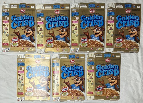 1990's-2000's Empty Golden Crisp 18OZ Cereal Boxes Lot of 7 SKU U199 ...