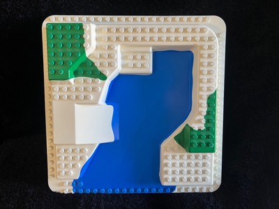15 x 15 Lego Duplo water and land raised baseplate for large legos 6447 ...