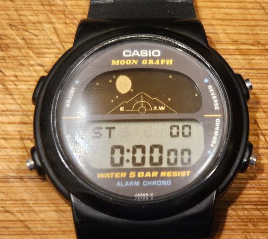 CASIO MOON GRAPH WATCH GMW-15 Resin MADE IN JAPAN Vintage 1985 | eBay