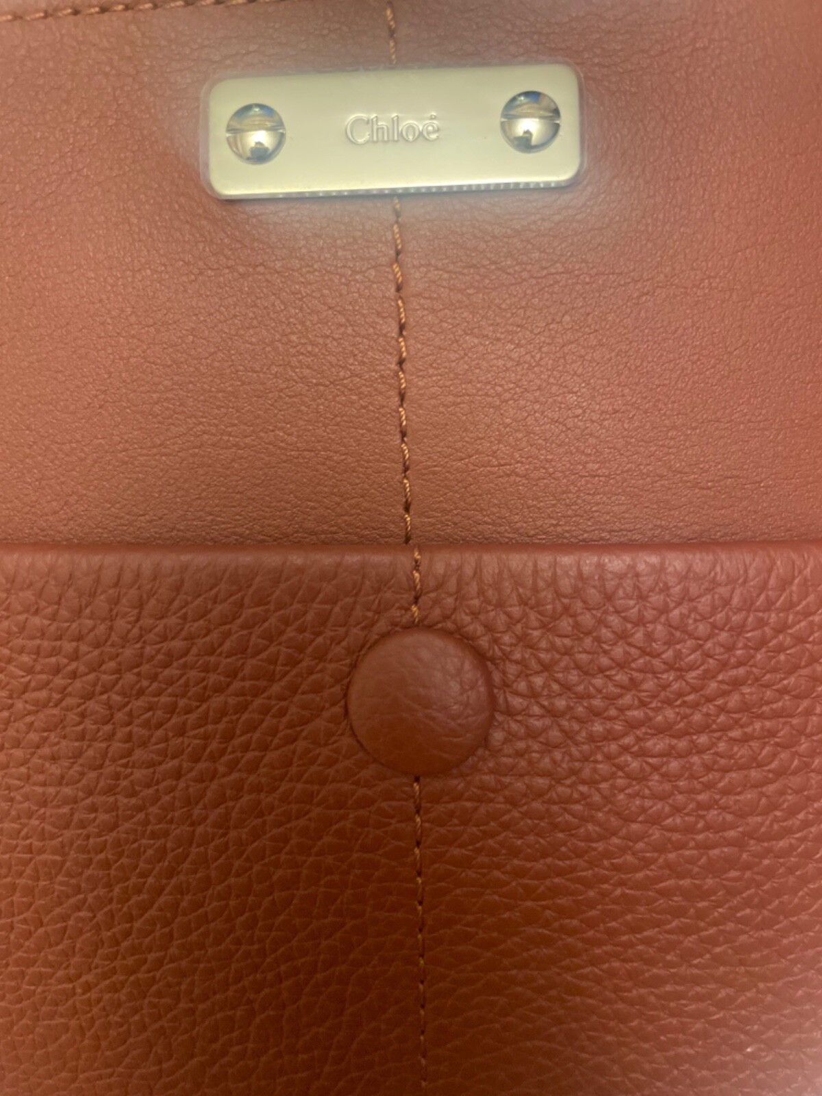 NWT Chloé Key Medium Leather Bucket Bag Women's Brown $2150 Made in ...