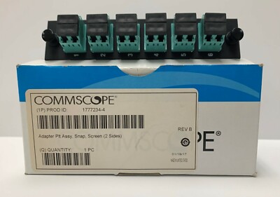 CommScope Fiber Optic Adapter Plate Assembly, OM3/OM4, 12-port, LC ...
