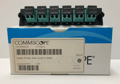 CommScope Fiber Optic Adapter Plate Assembly, OM3/OM4, 12-port, LC ...