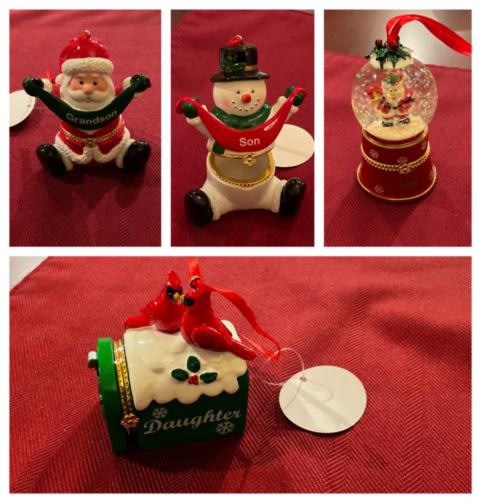 Christmas Hinged Trinket Box Surprise Ornament For The Family-Exquisite ...