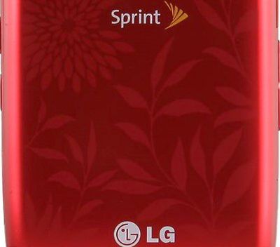GENUINE LG Lotus Elite LX610 Sprint BATTERY COVER Door RED flip phone ...