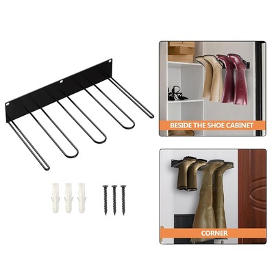 Wall Mounted Boot Rack Metal Boot Hanger for Indoor Outdoor Mudroom ...