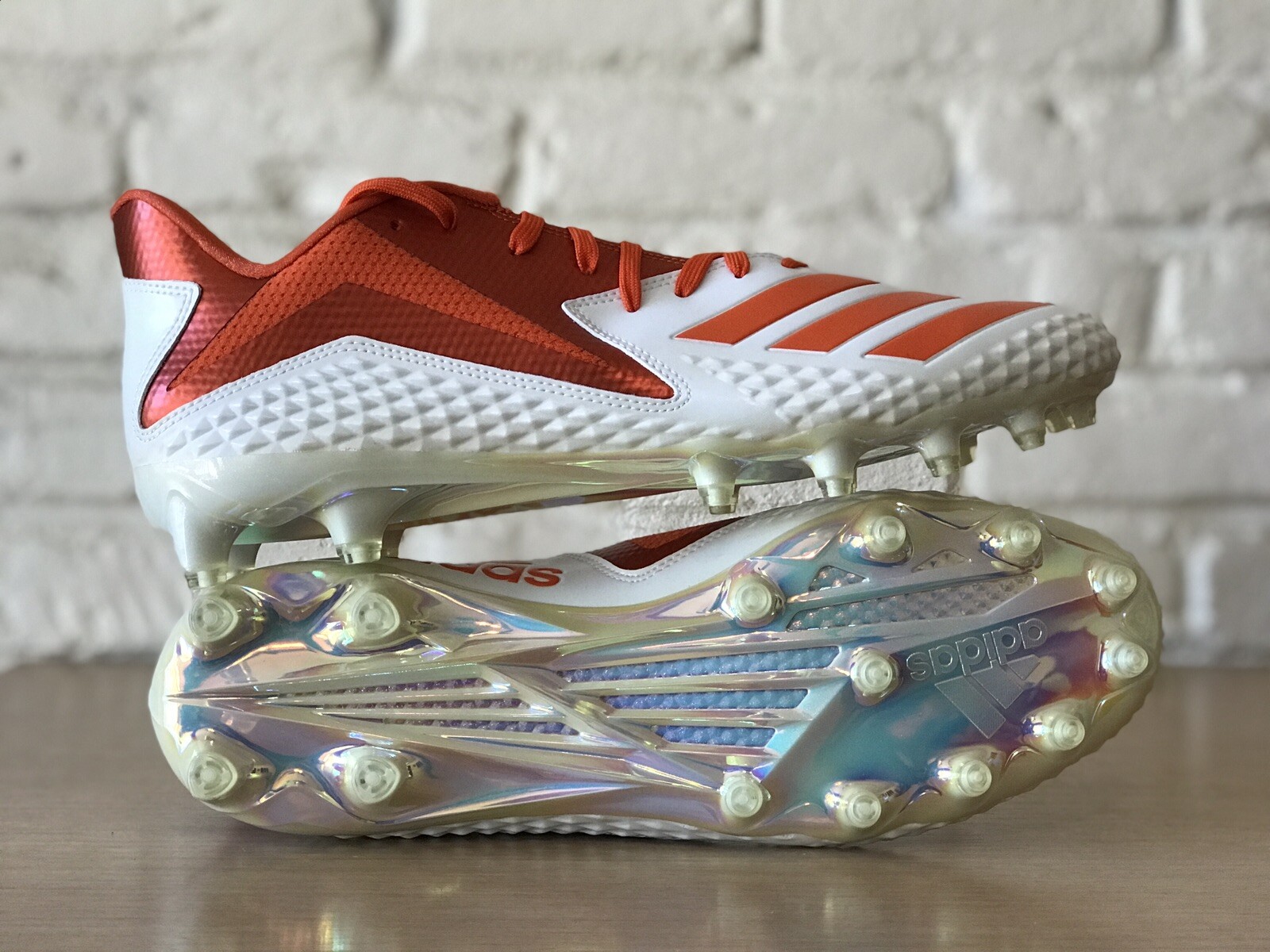 Adidas SM Freak Carbon NFL Football Cleats Orange White Men’s Size 13 ...