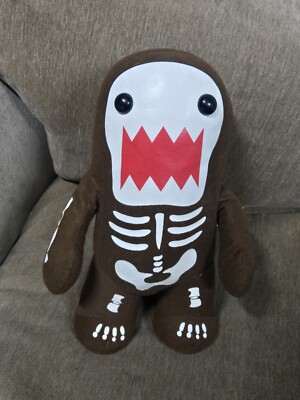 Domo Skeleton Plush 11" Brown Halloween Poseable | eBay