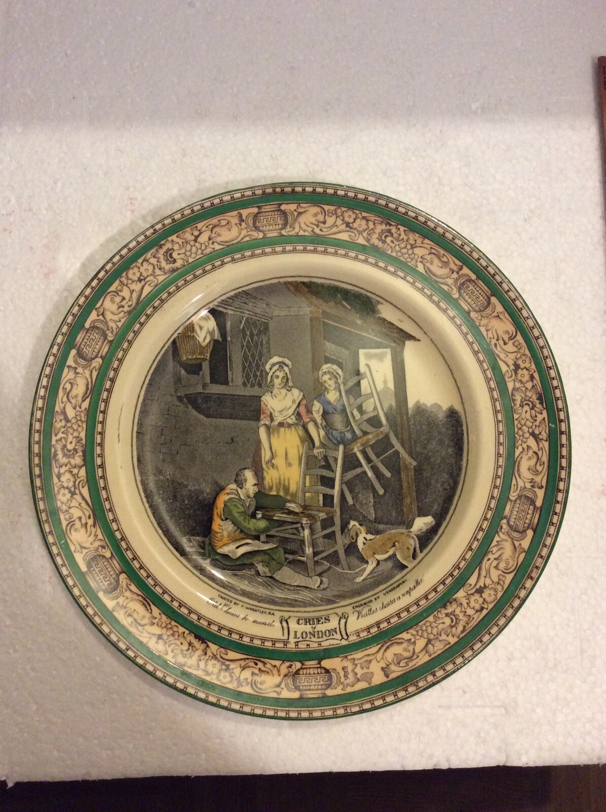 VINTAGE: ADAMS "CRIES OF LONDON" OLD CHAIRS TO MEND PATTERN 10" PLATE ...