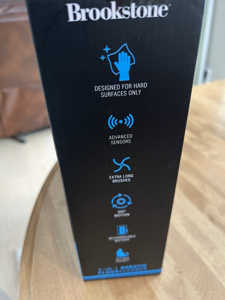 Brookstone 3 in 1 Smart Navigation Robotic Vacuum Cleaner (Brand New In ...