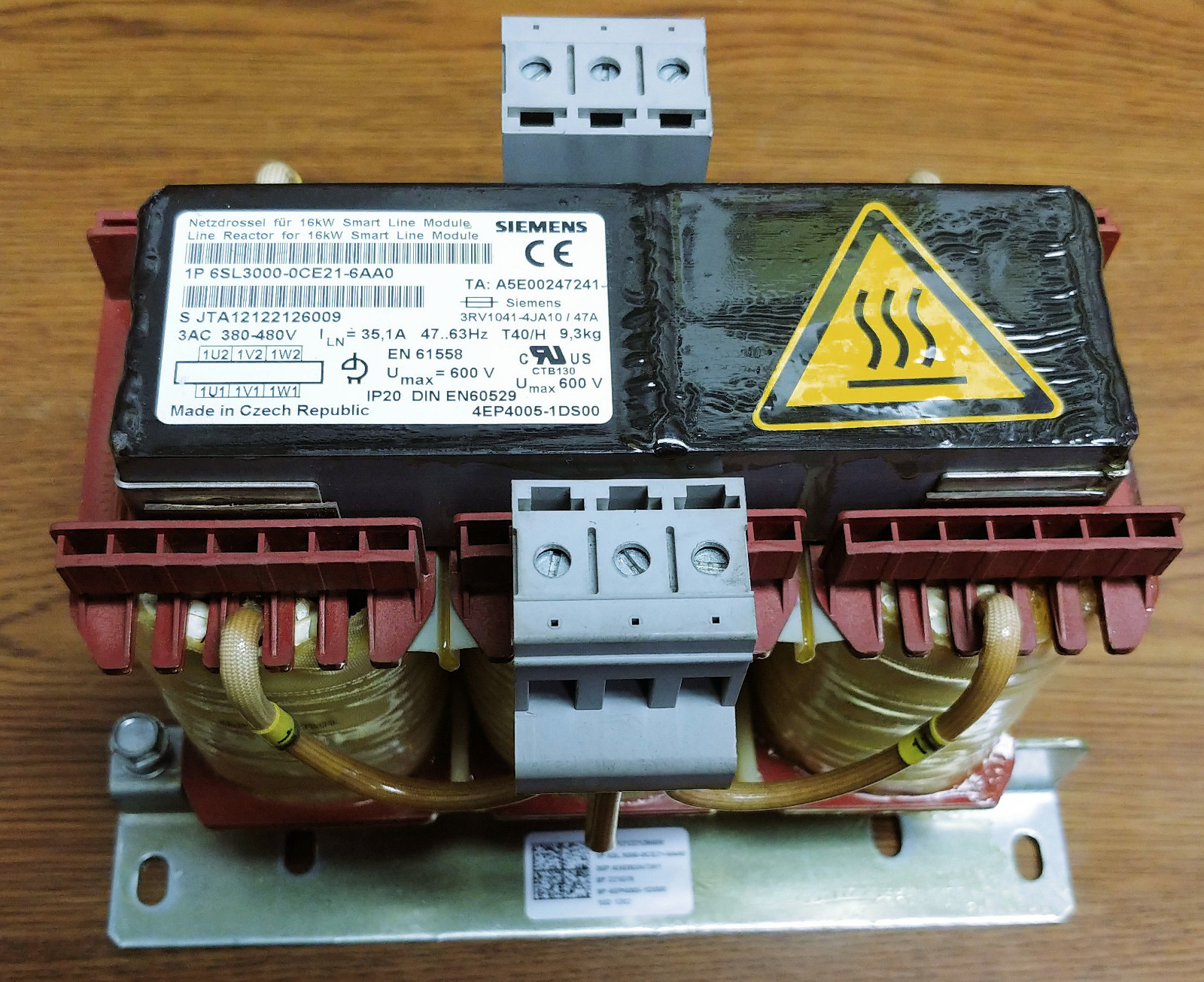 Siemens 6SL3000-0CE21-6AA0 Line Reactor | eBay