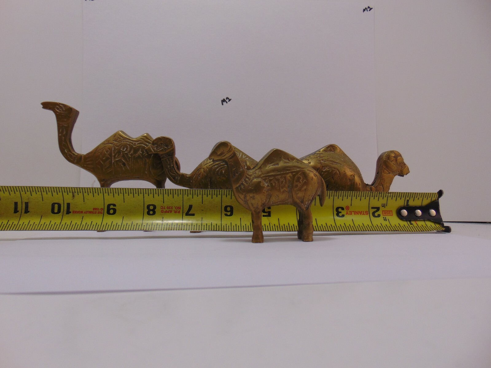 Lot OF 4 Brass Copper Metal Miniature Camels Figurines Herd Vintage | eBay