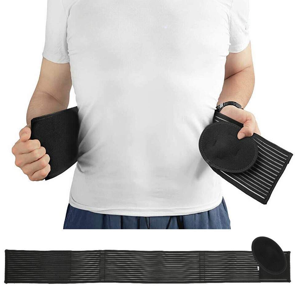 Umbilical Hernia Belt Abdominal Binder w Compression Support Pad Unisex ...