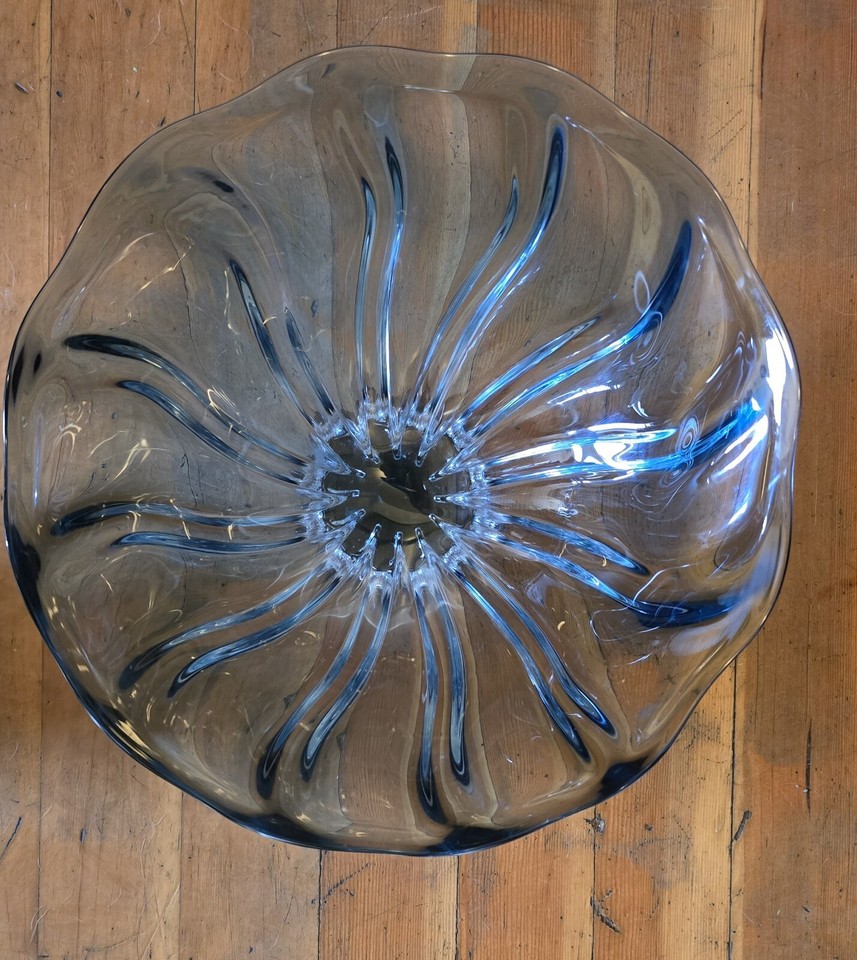 ED BRANSON ARBOR BOWL BLOWN ART CRYSTAL GLASS SIGNED 1998 | eBay