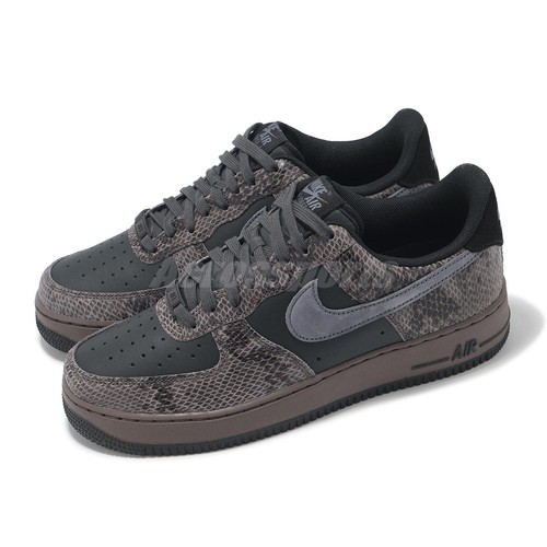 Nike Air Force 1 07 LV8 AF1 Snakeskin Pack Off Noir Men Casual Shoes ...