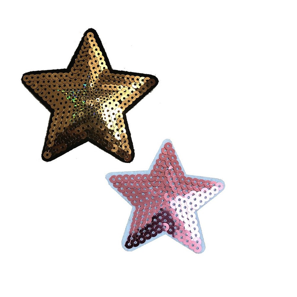 31 Pcs Adhesive Patches Sequins Star Pattern Embroidery Applique ...