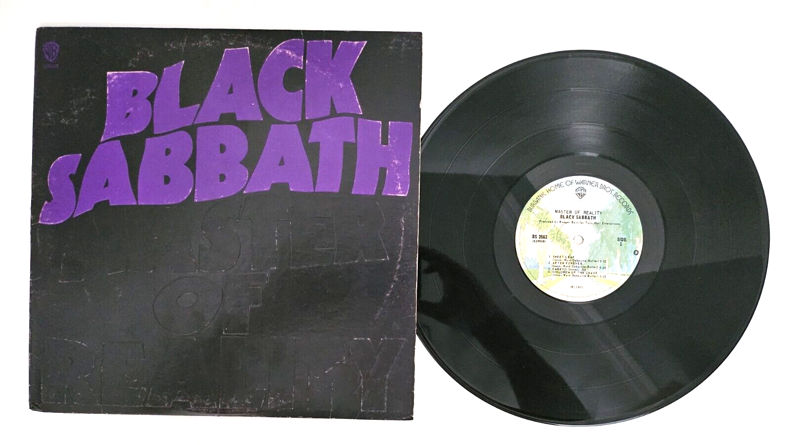Black Sabbath - Master of Reality Vinyl 1976 Warner Bros. BS 2562 VG+ ...
