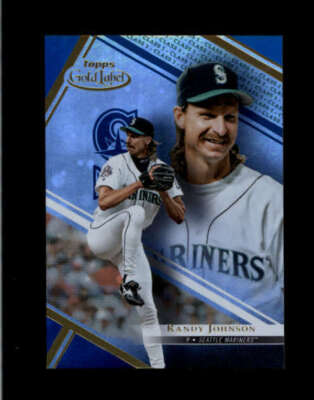 RANDY JOHNSON 2021 TOPPS GOLD LABEL #29 CLASS ONE BLUE PARALLEL #041/ ...