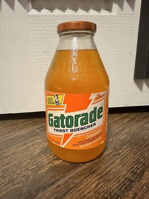 Vintage Gatorade Glass Bottle Thirst Quencher Citrus 1991 32oz-SEALED ...