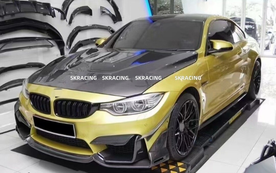 FOR 15-20 BMW F80 F82 CARBON FIBER FRONT LIP Front Bumper Splitter Lip ...