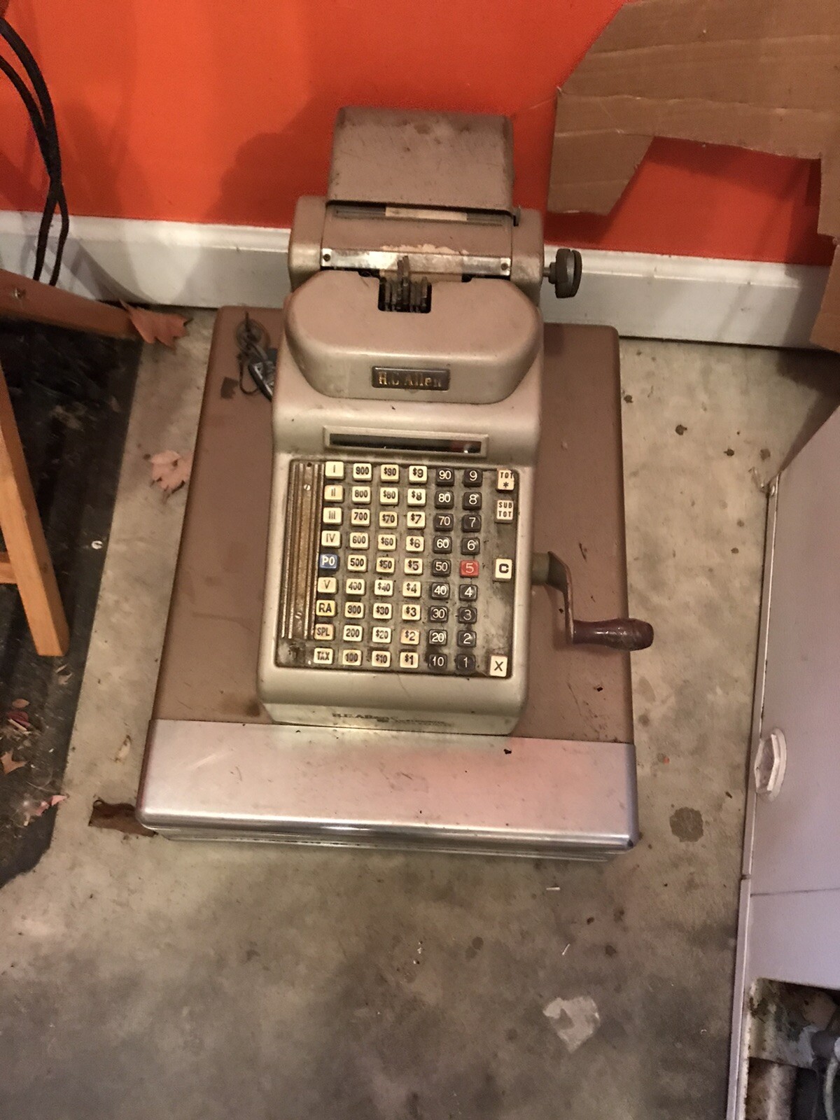 Vintage R.C. Allen Systematic Cash Register Adding Business Machine ...