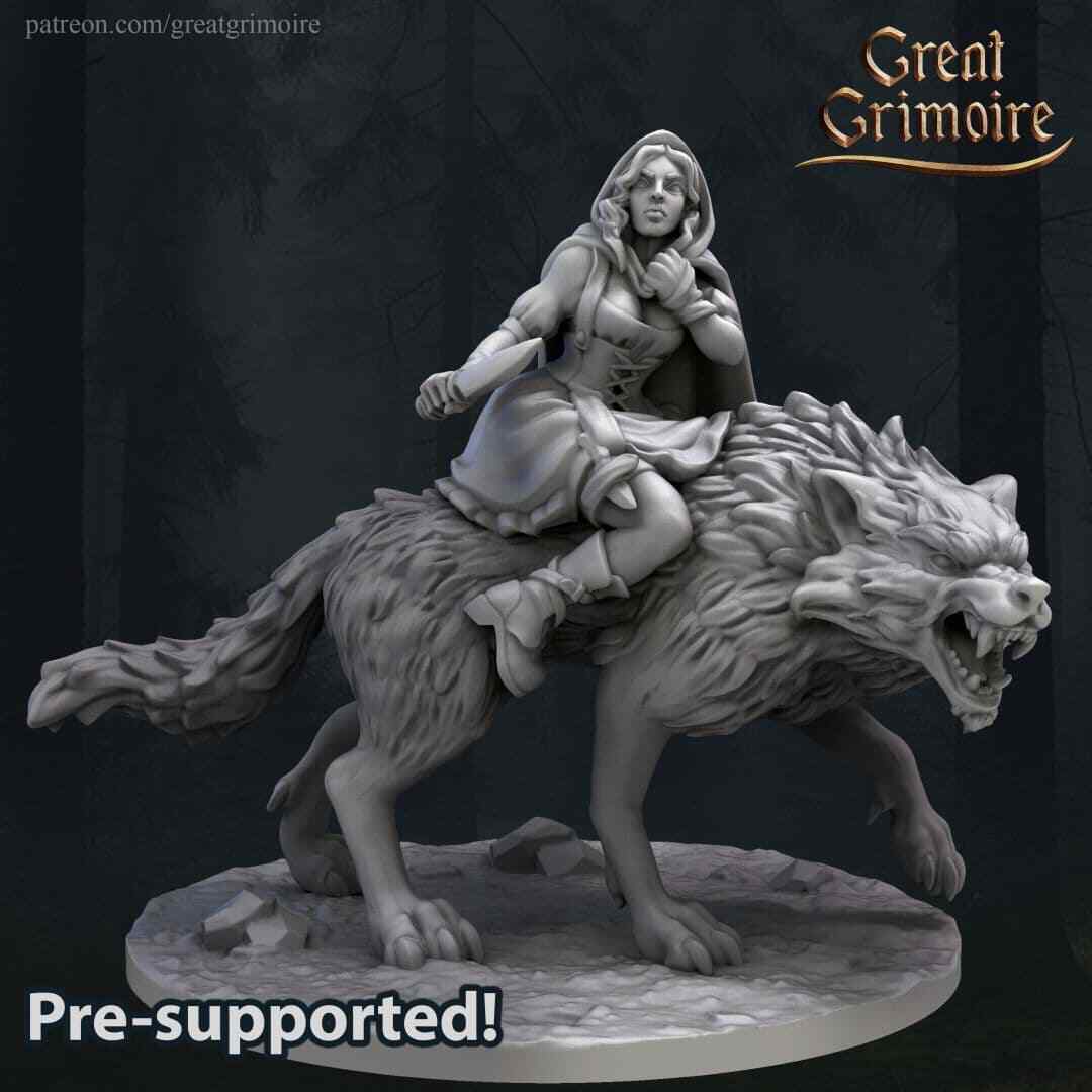 Wolf and Red Riding Hood | Great Grimoire | Tabletop RPG | 28-32mm ...