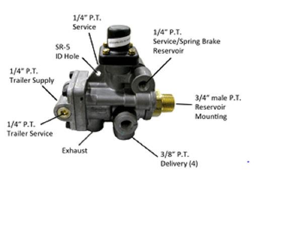 Genuine OEM Bendix K033221 -SR-5 Series Spring Brake Valve | eBay