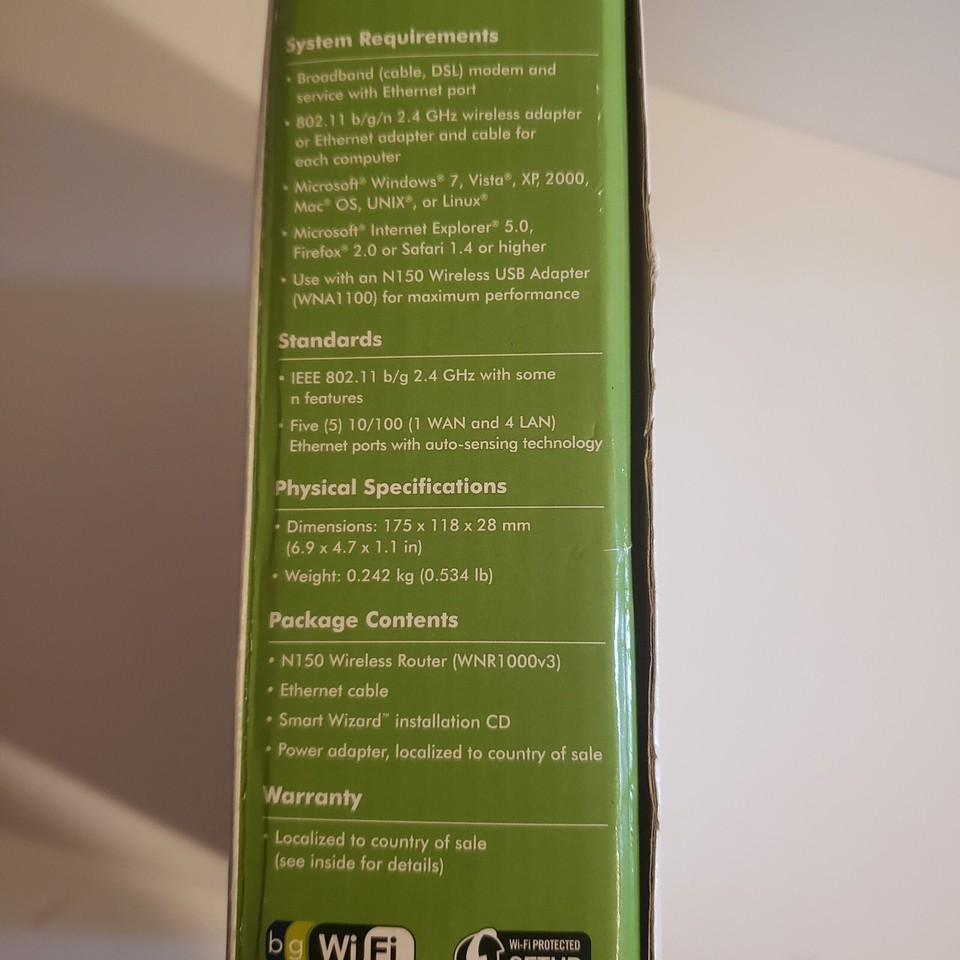 Netgear N150 Wireless Router WNR1000 (5 Fast Ethernet Ports) | eBay