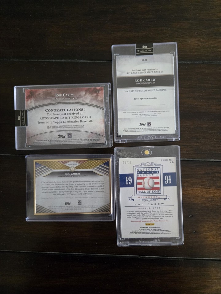 Rod Carew Autograph Cards Serial Numbered | eBay