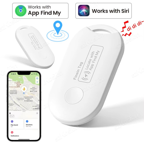 Mini GPS Tracker with iOS Find My MFI Smart Tag Key Finder Anti Lose ...