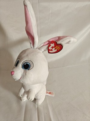 TY Beanie Baby 8” SNOWBALL Bunny, The Secret Life of Pets, Plush Animal ...