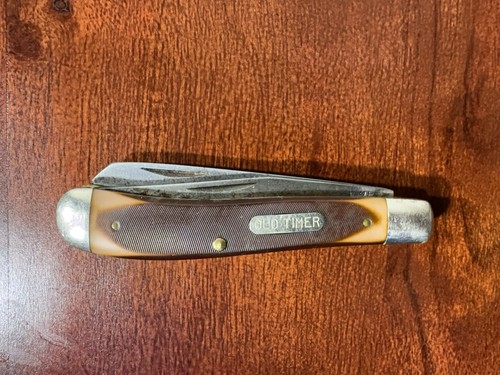 Vintage TOOLS Schrade USA OLD TIMER 2 Blade Pocket Knife CAMPING ...