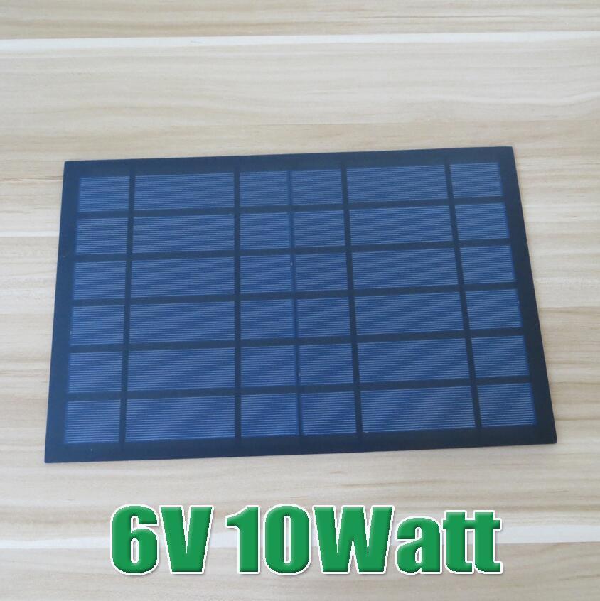 6 / 9 / 18 V 10W Poly PET Laminated Solar Panel Module for Camping ...
