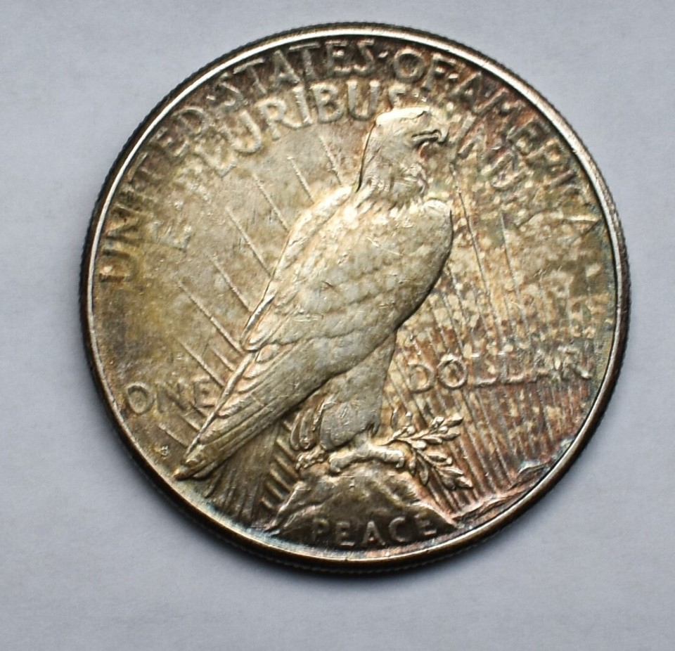 1923 S Silver PEACE DOLLAR ERROR Crown | eBay