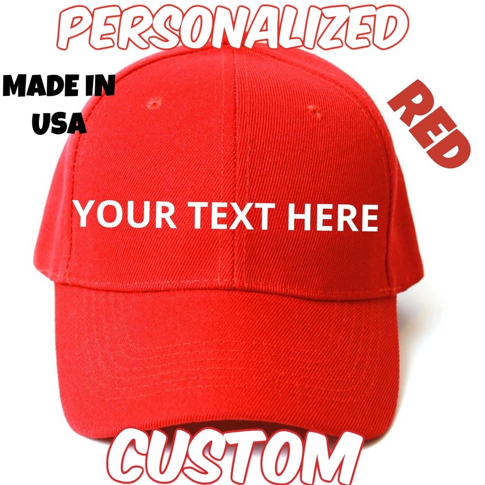 CUSTOM PERSONALIZED Multi Color EMBROIDERED Hats Design Your Own HAT ...
