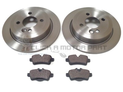 MINI R56 ONE COOPER S + COOPER D 2006-2013 REAR 2 BRAKE DISCS & PADS ...