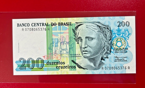 1990-93 BANCO CENTRAL DO BRASIL 200 CRUZEIROS BANKNOTE UNCIRCULATED | eBay
