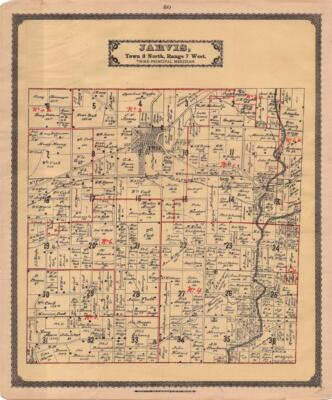 1892 ANTIQUE PLAT ATLAS OF MADISON COUNTY, ILLINOIS-MAP OF JARVIS | eBay
