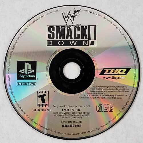 WWF Smackdown [Greatest Hits] - Loose Sony PS1 Playstation 1 Disc | eBay
