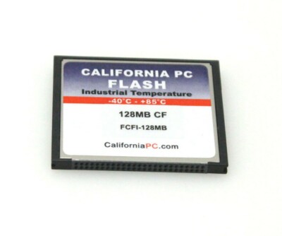 CALIFORNIA PC FCFI-128MB, Industrial Grade 128MB Compact Flash Card ...