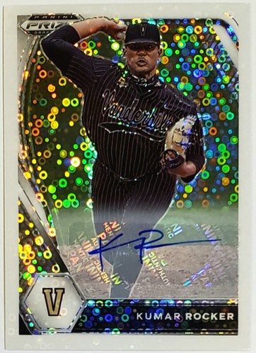 🔥 KUMAR ROCKER ROOKIE AUTO WHITE DONUTS #'D/50 2021 PANINI PRIZM DRAFT ...