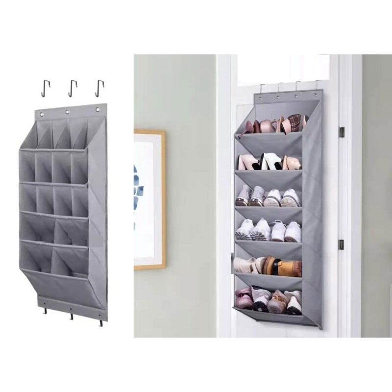 Behind Door Shoe Rack with Deep Pockets Hanging Shoe Cabinet for ...