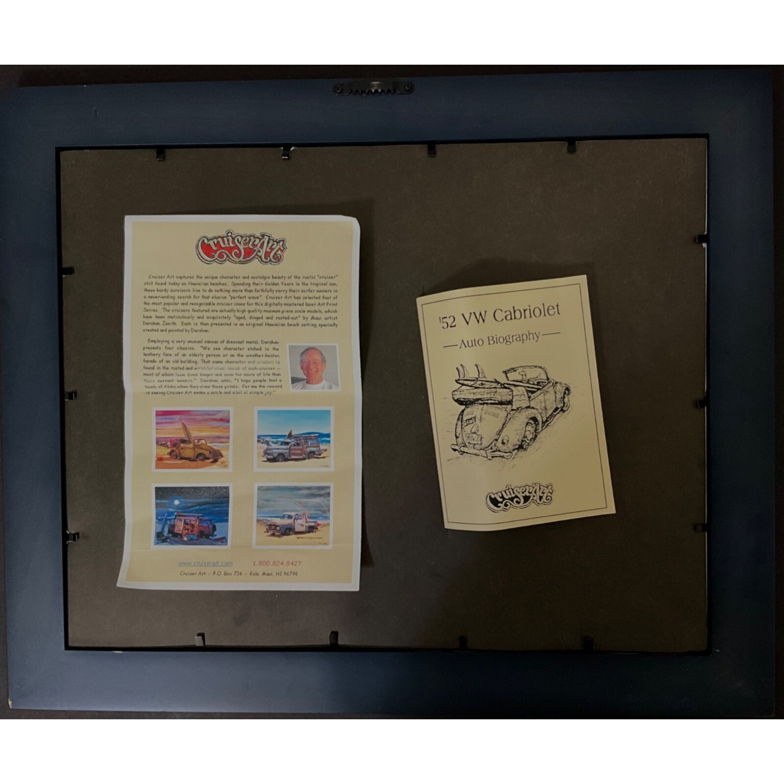 Hawaiian Cruiser Art by Darshan Zenith Print '52 VW Cabriolet Signed ...