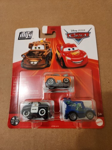 Disney Pixar Cars Mini Racers SNOT ROD, DJ & SHERIFF 3 PACK NEW | eBay